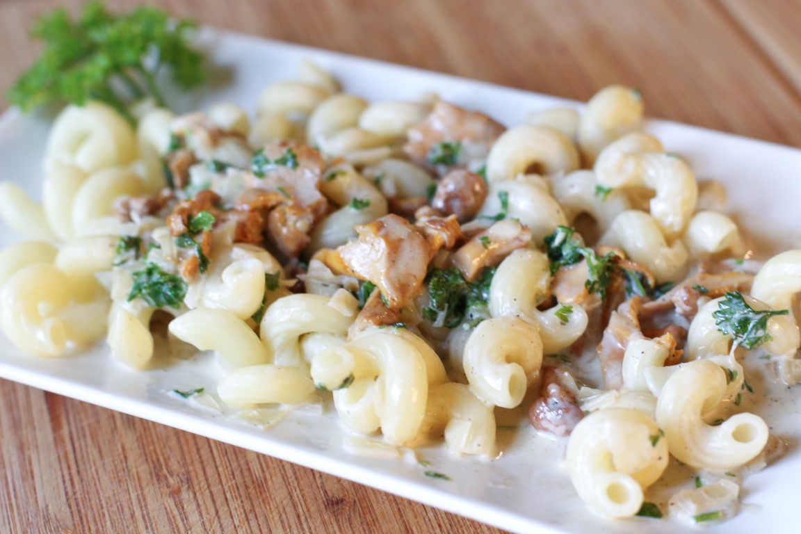 Nudeln mit Pfifferlingsauce - Kaschula